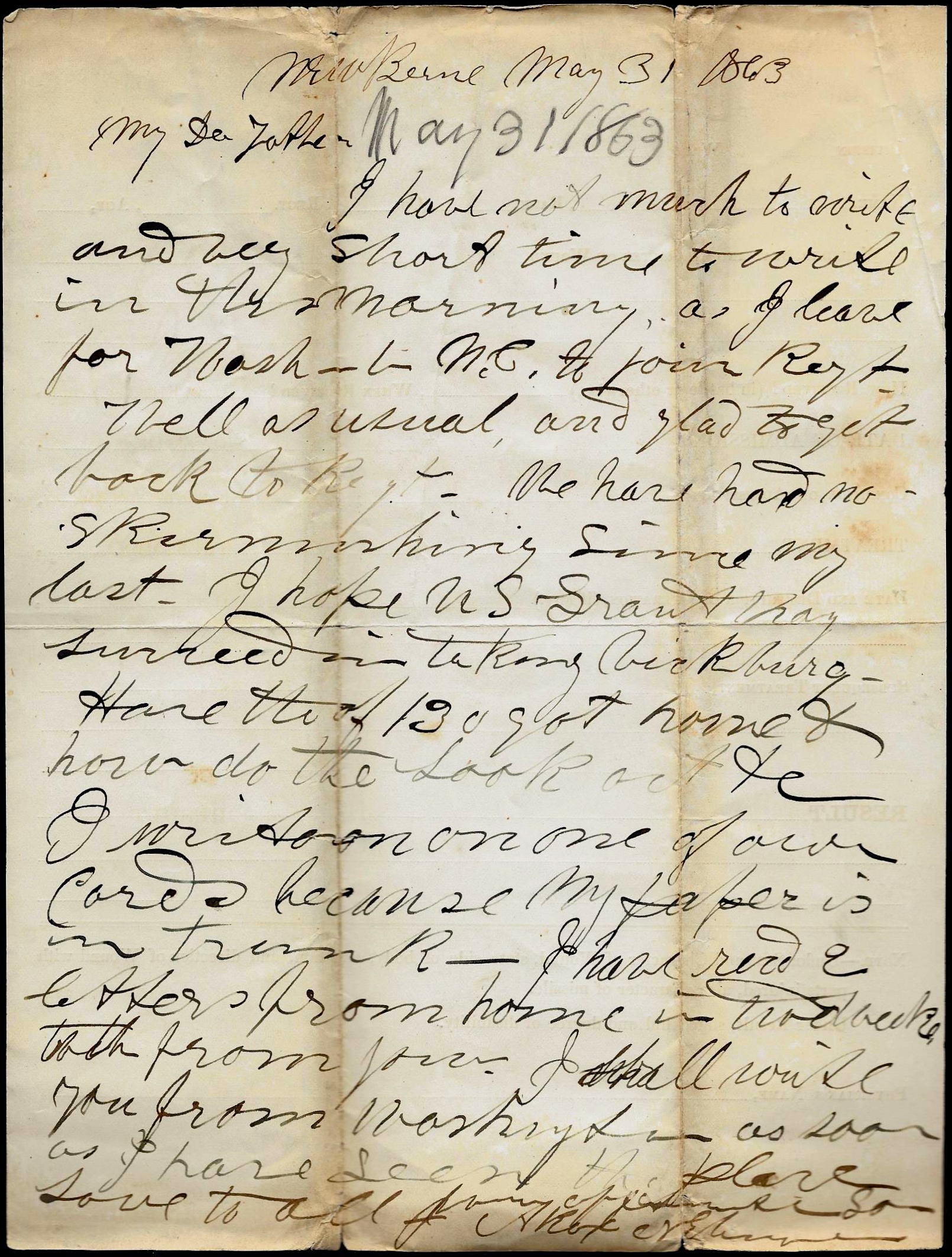 1863: Augustus Robert Nebinger to Robert Nebinger | Spared & Shared 20